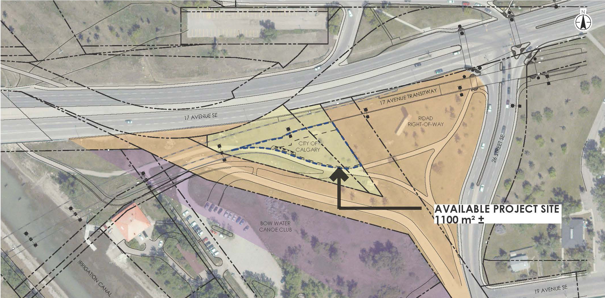 Map project site (on International Ave) - Journey To Freedom Park